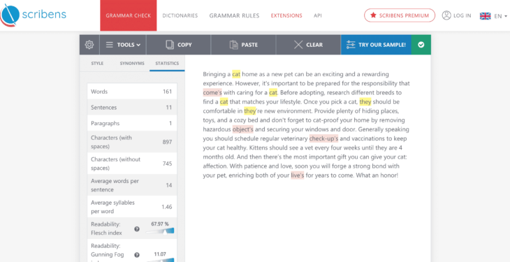5 Best Grammar Tools for Content Writing - Stellar Blog